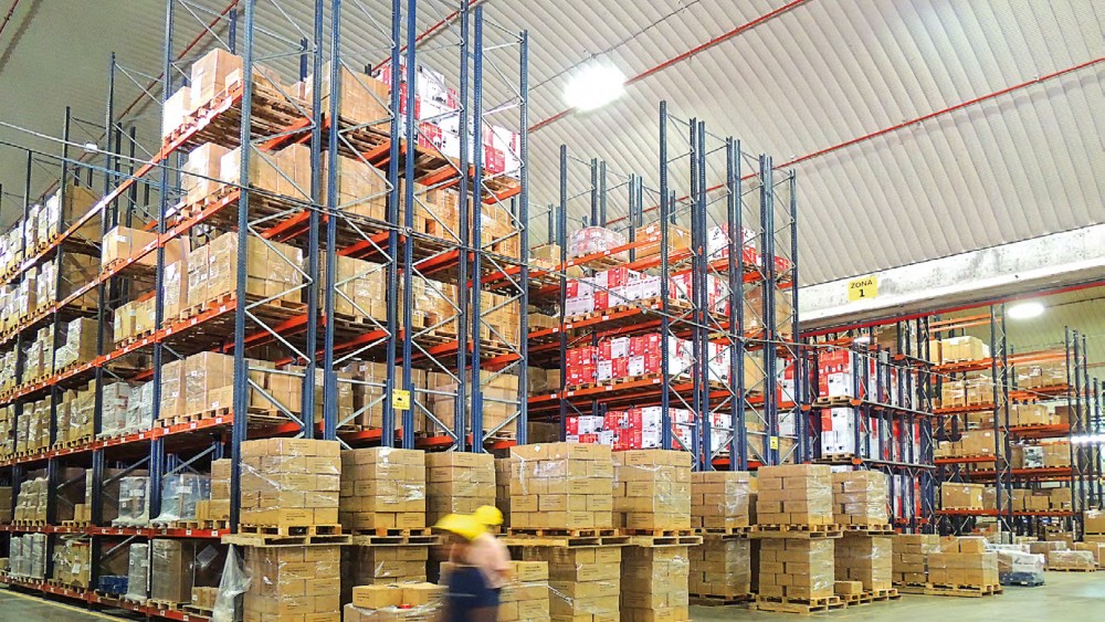 Rayonnage palettes double profondeur - Rayonnage metallique et systemes ...